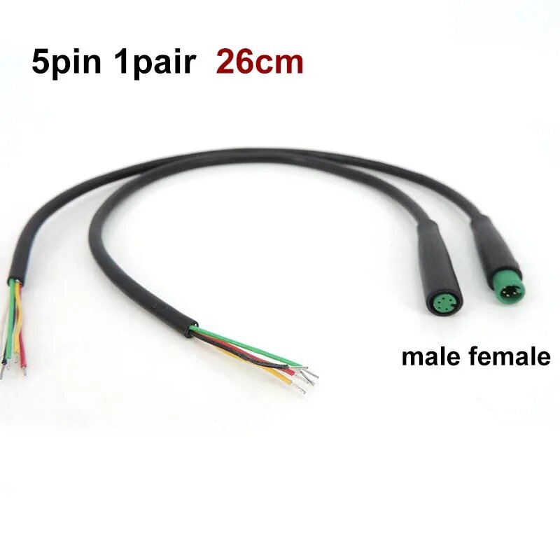 5pin 26см разъем male female