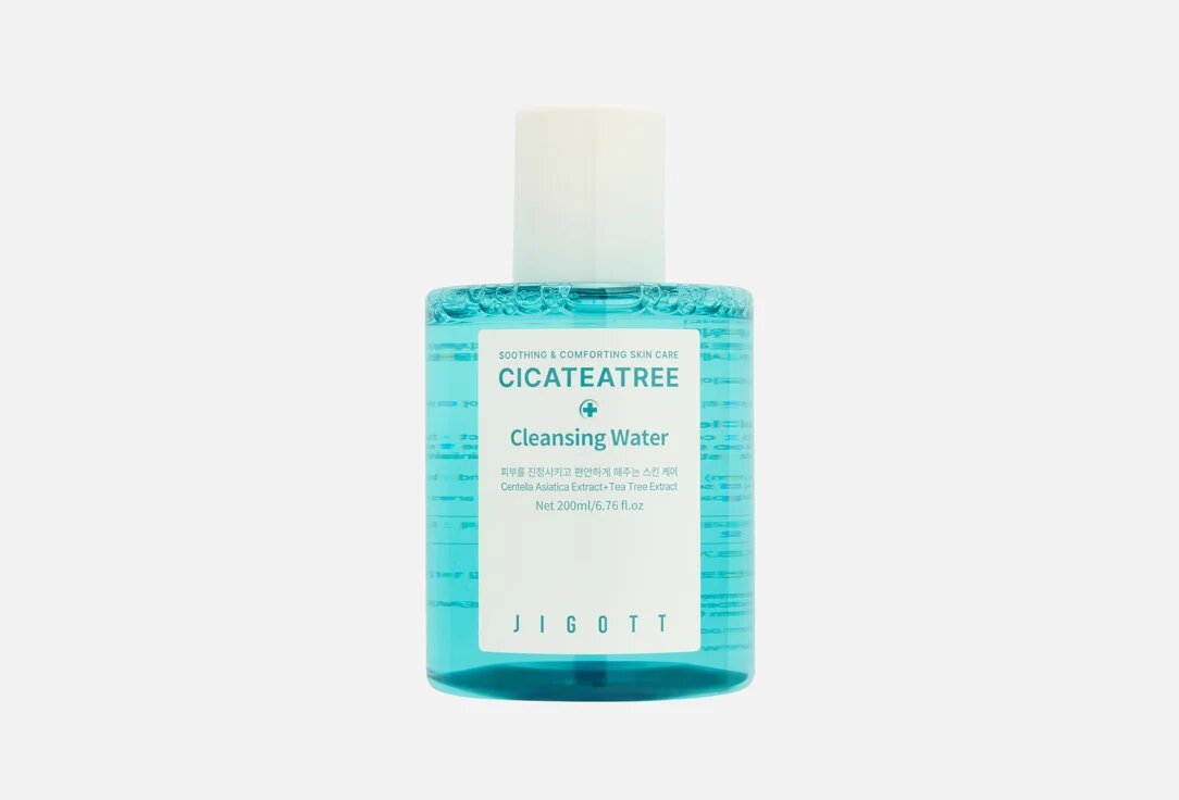 Jigott Cica Tea tree успокаивающая мицеллярная вода для лица 200мл