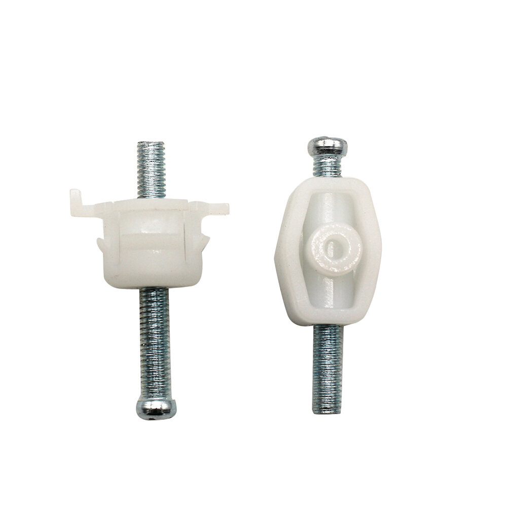 Набор винтов регулировки фар передних Headlight Adjuster Clips для замены VW TRANSPORTER T4, материал: Железо&пластик, количество: 2 штуки, цвет: белый&серебристый, размер упаковки: 8*5*2см, вес упаковки: 30г