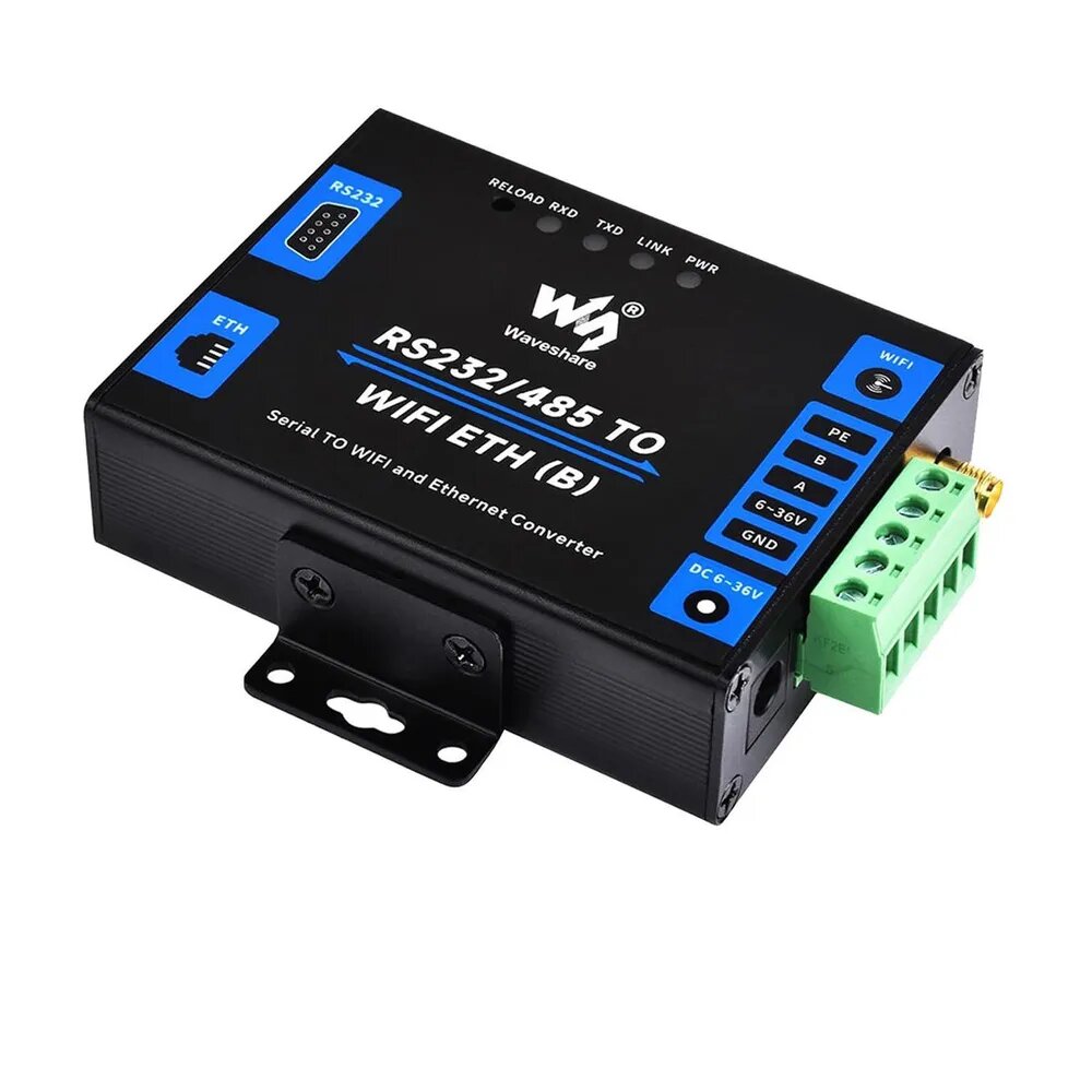 Waveshare RS232485 в WiFi и Ethernet последовательный серверный преобразователь