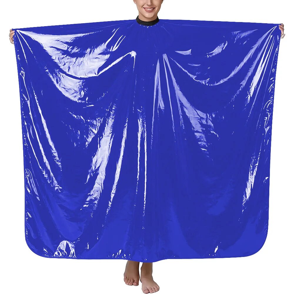 Винил плащ готический косплей Синий, XXXL, Royal blue