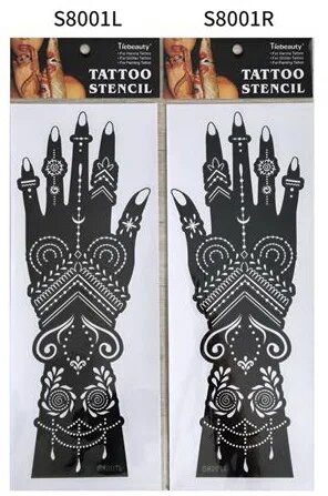 Многоразовые трафареты для хны Tattrendy, 2 шт.
