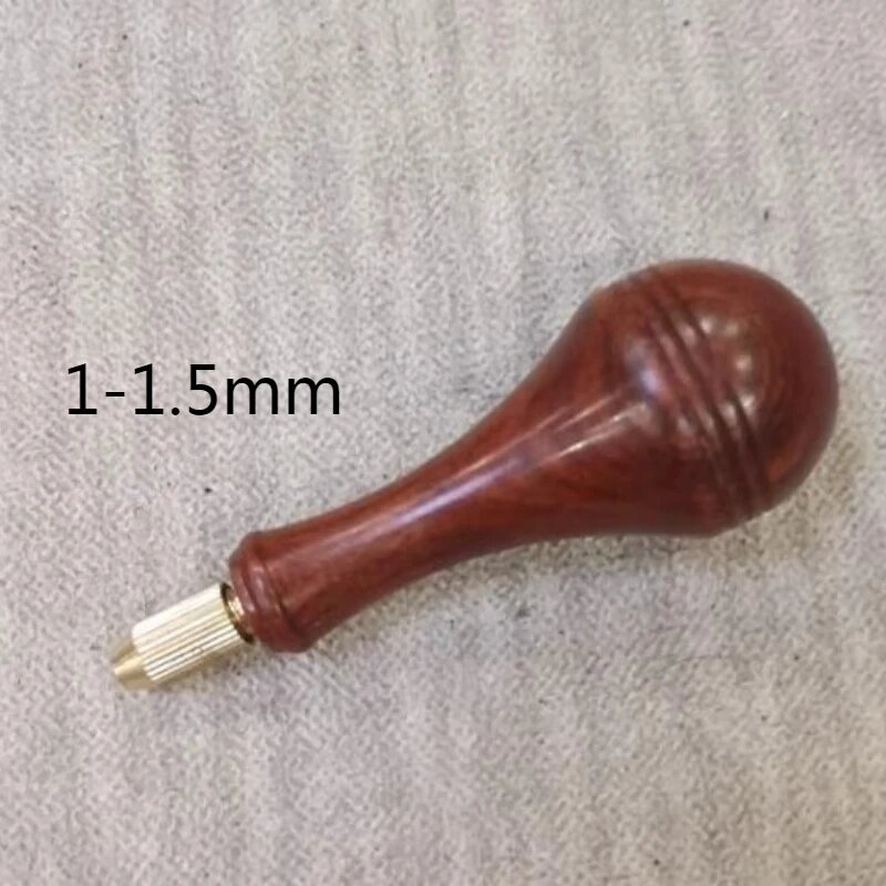 Деревянная ручка кожаная ромбовидная игла для пробивки кожи 1-1.5 mm
