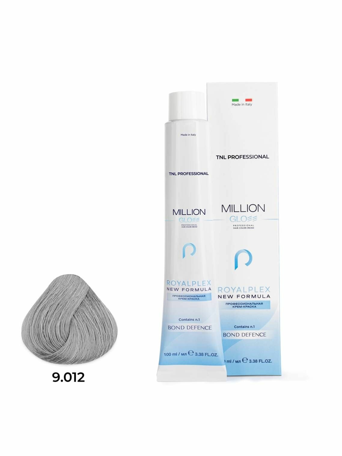 Крем-краска для волос TNL Professional Million Gloss оттенок 9.012