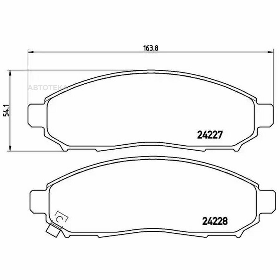 Колодки тормозные BREMBO P56059