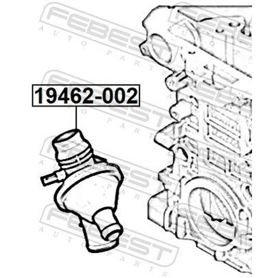 Термостат BMW E83/F10/F20/F30 2.0T 11- FEBEST 19462002