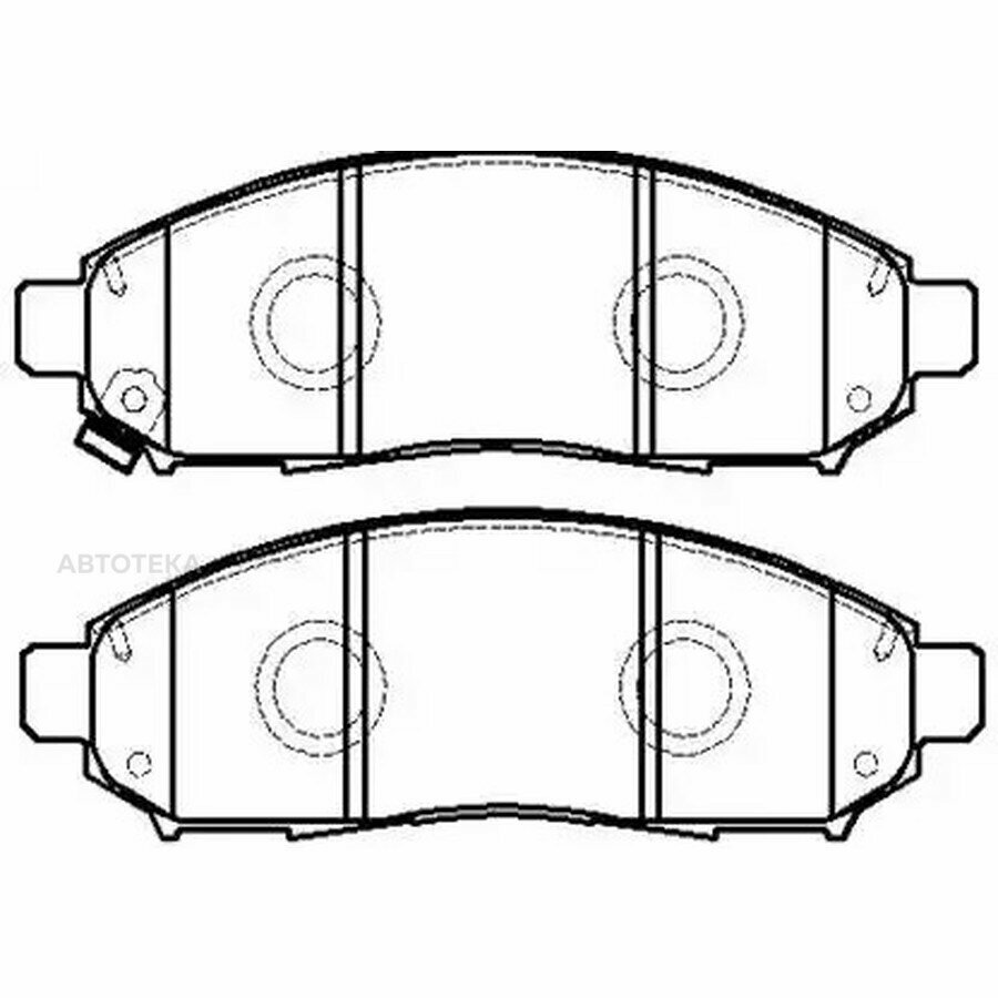 Колодки тормозные HSB HP5173 NISSAN PATHFINDER, NAVARA 05- 4WD