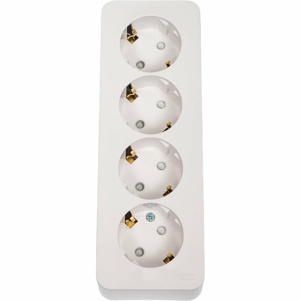 Четверная розетка Systeme Electric BLANCA