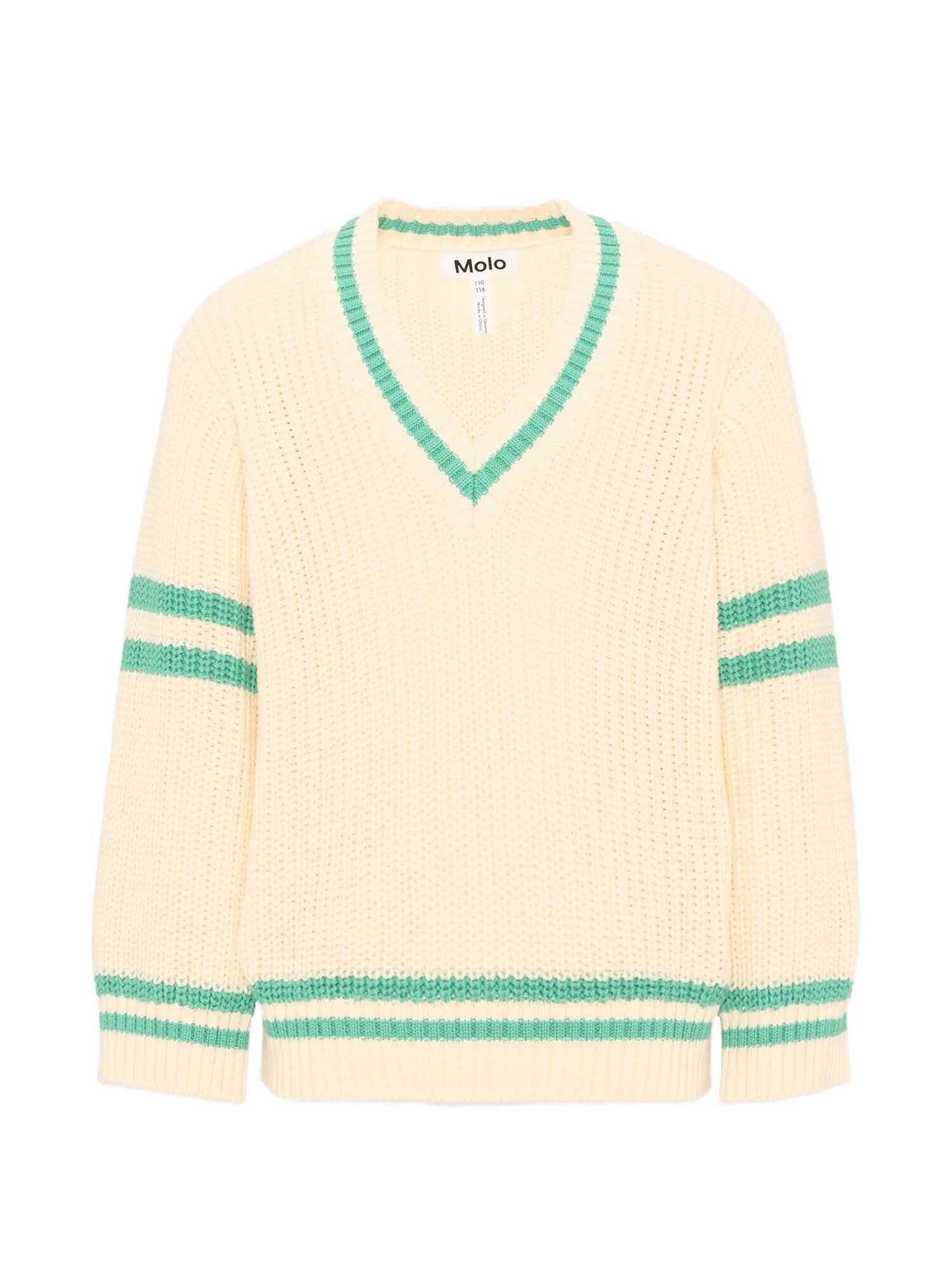 Свитер Gail stripe-trim V-neck sweater