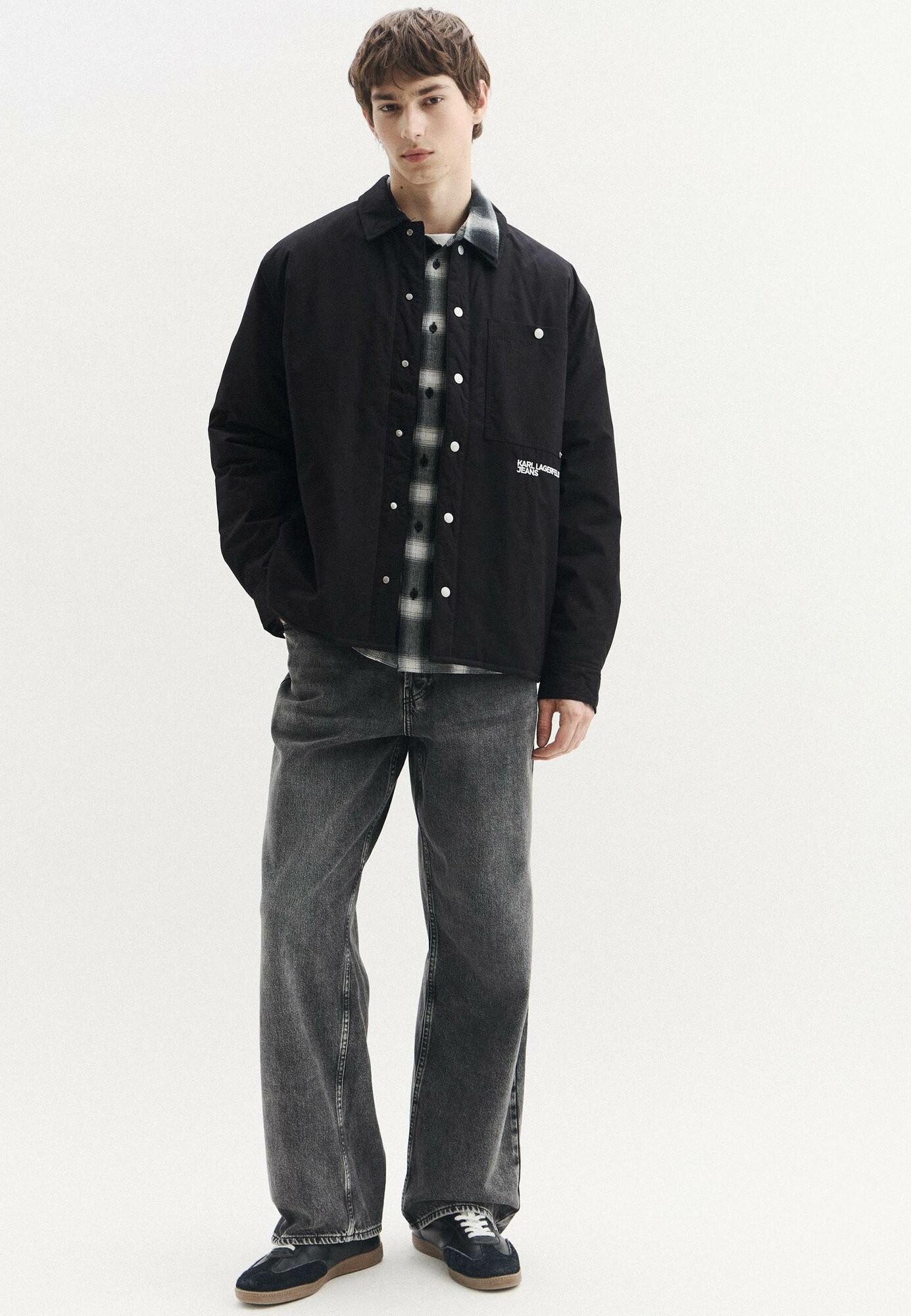 Рубашка KARL LAGERFELD JEANS, размер M, черный — фото 1