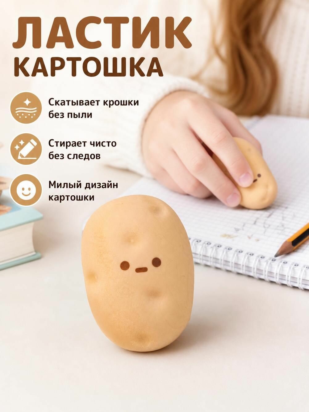 Картофельный ластик