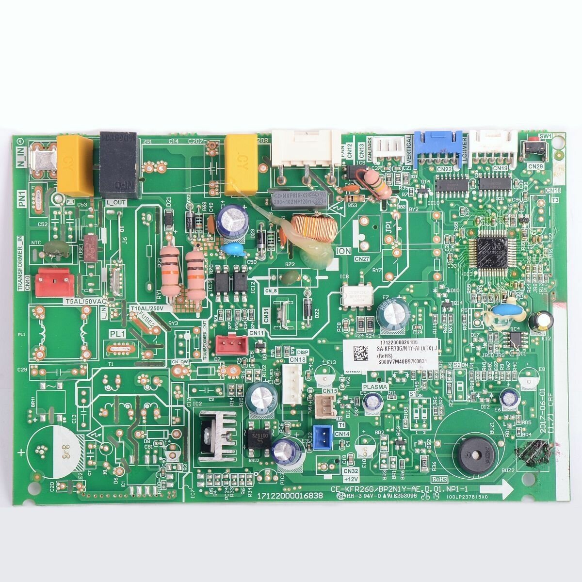 Плата управления CE-KFR26G/BP2N1Y-AE. D.01. NP1-1/ KFR70G/N1Y-AFD(TX) (021320)Плата управления CE-KFR26G/BP2N1Y-AE. D.01. NP1-1/ KFR70G/N1Y-AFD(TX) (021320)