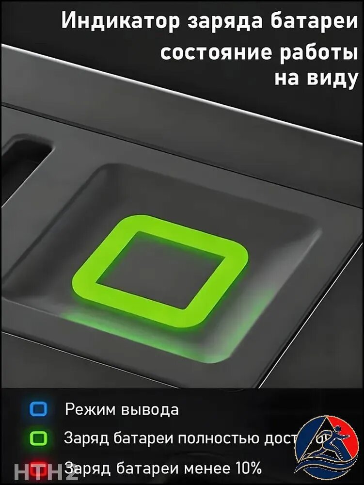 Переносной душ HTH2, Портативный душ для походов и дачи, 2 насадки, 100 мин, IPX7 — фото 1