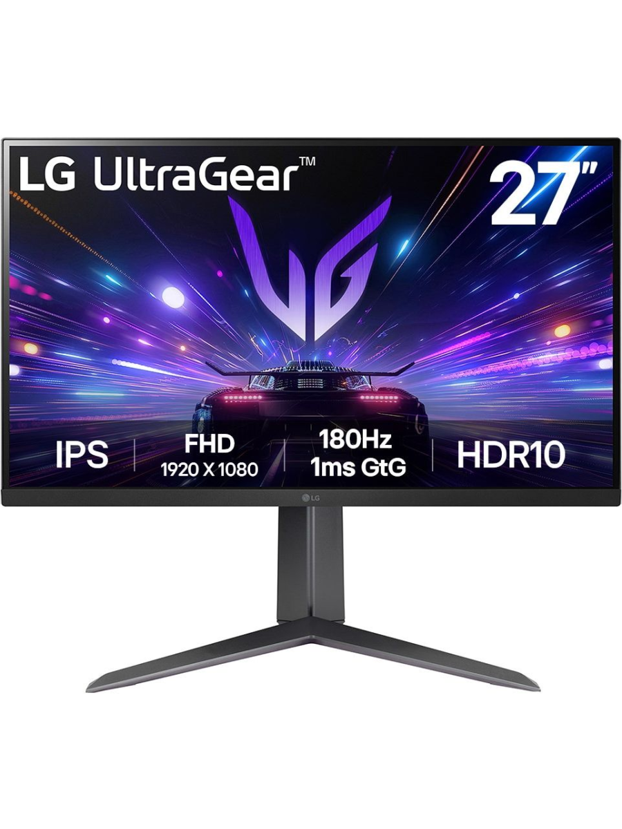 Игровой монитор LG UltraGear 27GS65F-B 24" IPS 144 Гц 1 мс Full HD HDMI DisplayPort 400 кд/м² черный