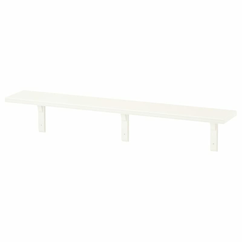 Полка IKEA BERGSHULT/RAMSHULT, белый, 120x20 см 993.254.77