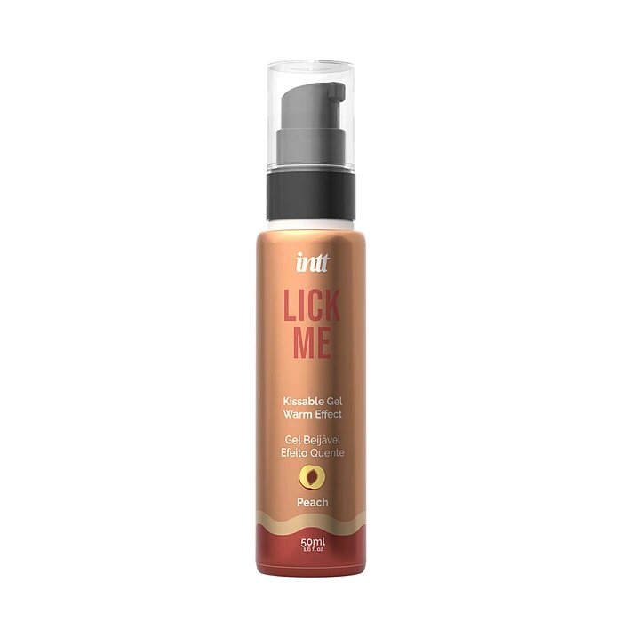 Массажный гель Intt Cosmetics "LICK ME", со вкусом персика, 50 мл