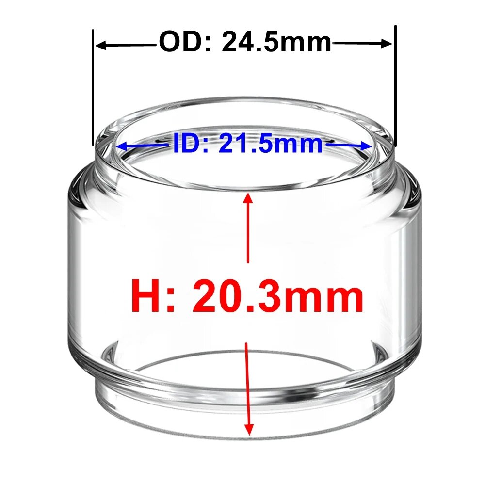 Стеклянные упаковочные коробки 24.5 мм H20.3xOD24.5B, 4PCS