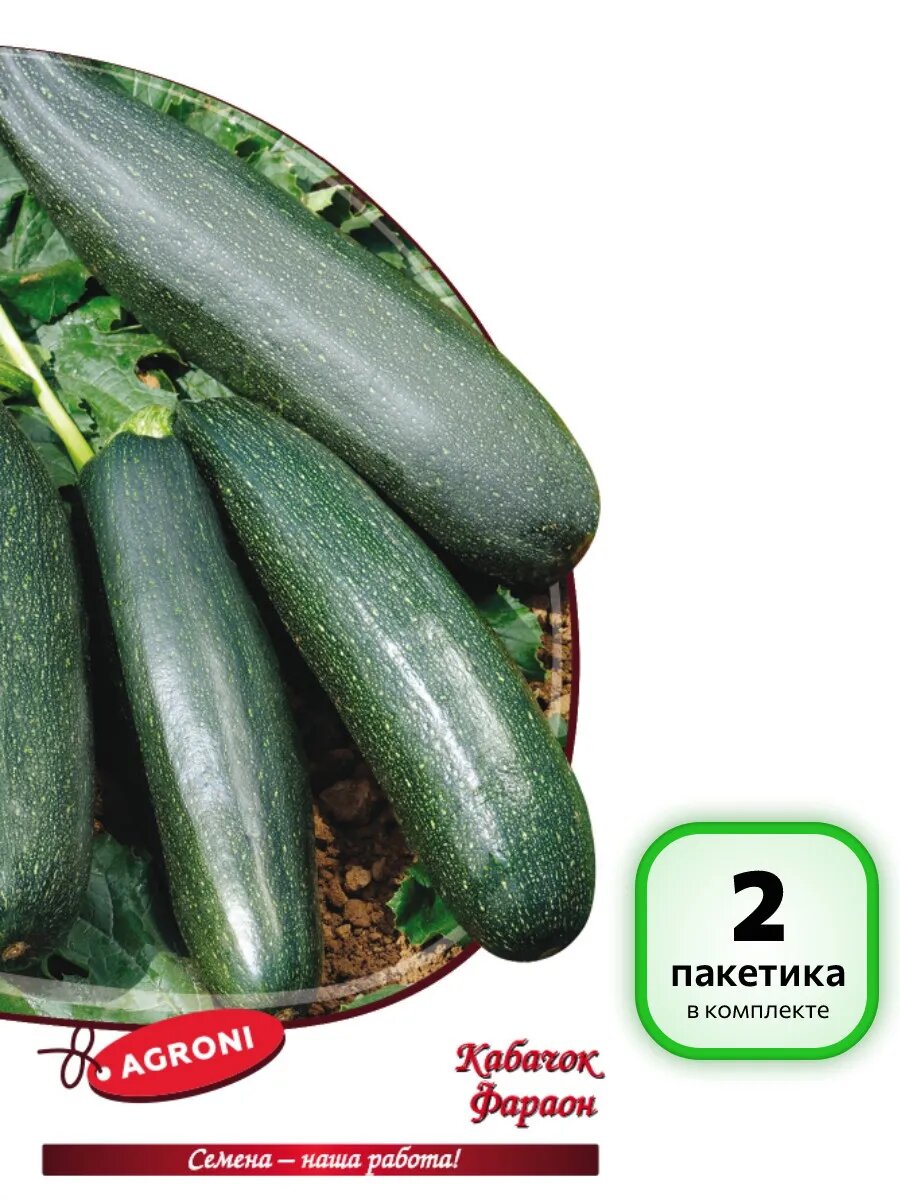 (2 шт.) - Семена Кабачок Фараон (2,0г)