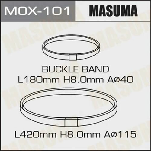 Mox-101_к-кт хомутов для пыльников 2шт. металл Masuma MOX101