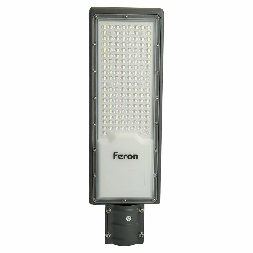 Светодиодный уличный консольный светильник FERON sp3036 150w 6400k 230v, серый, 48526