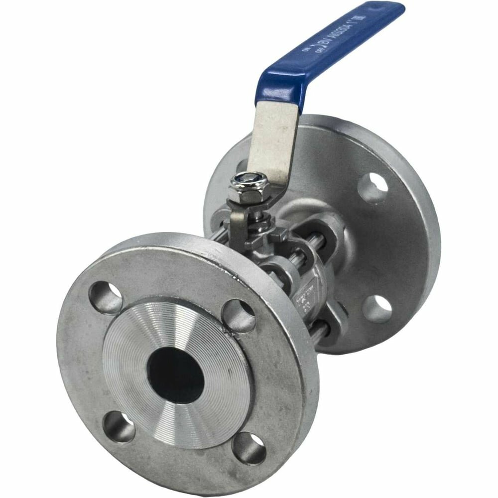Кран шаровый фланцевый трехсоставной нержавеющий NEWKEY (3PC), AISI304 DN25 (1"), (CF8), PN16 NK-BF25/4