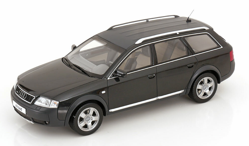 Модель коллекционная Otto Audi A6 avant allroad quattro 2000 black metallic matt-black
