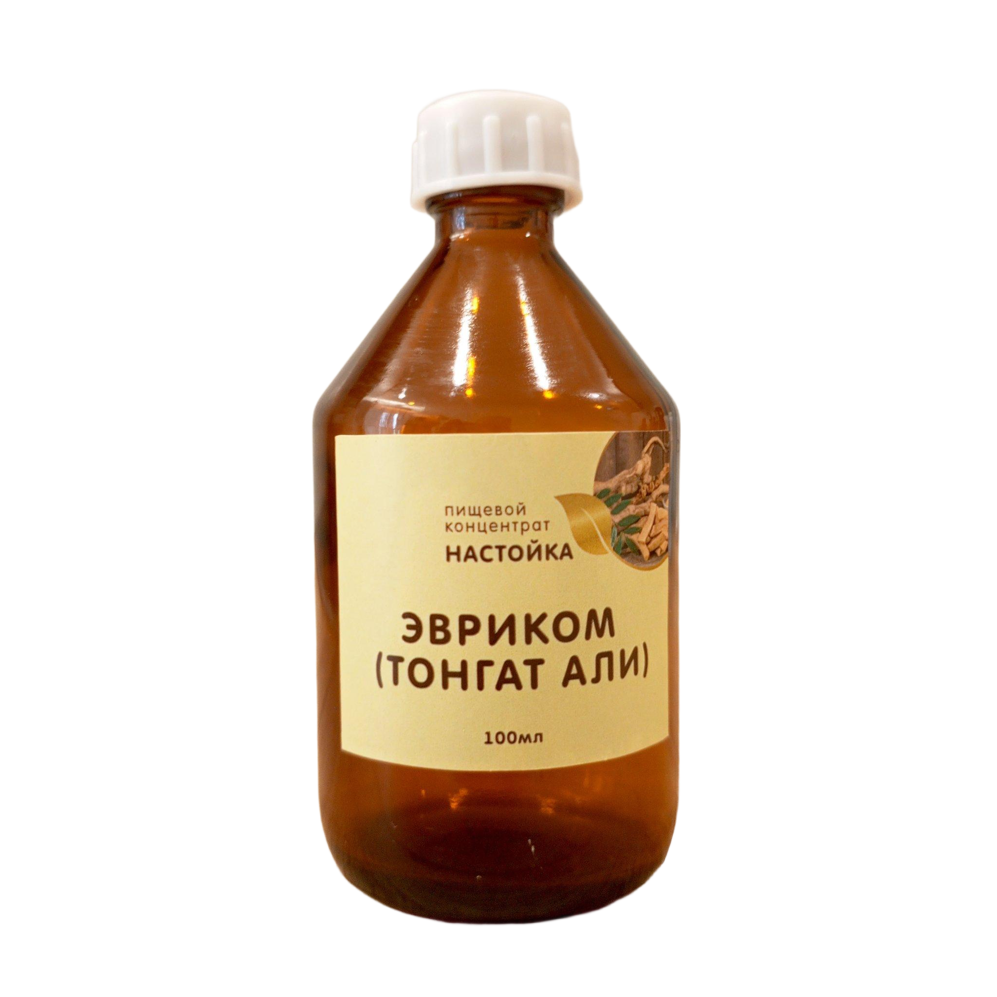Настойка Эврикомы 100 мл Тонгкат Али экстракт корня, капли для повышения тестостерона потенции либидо