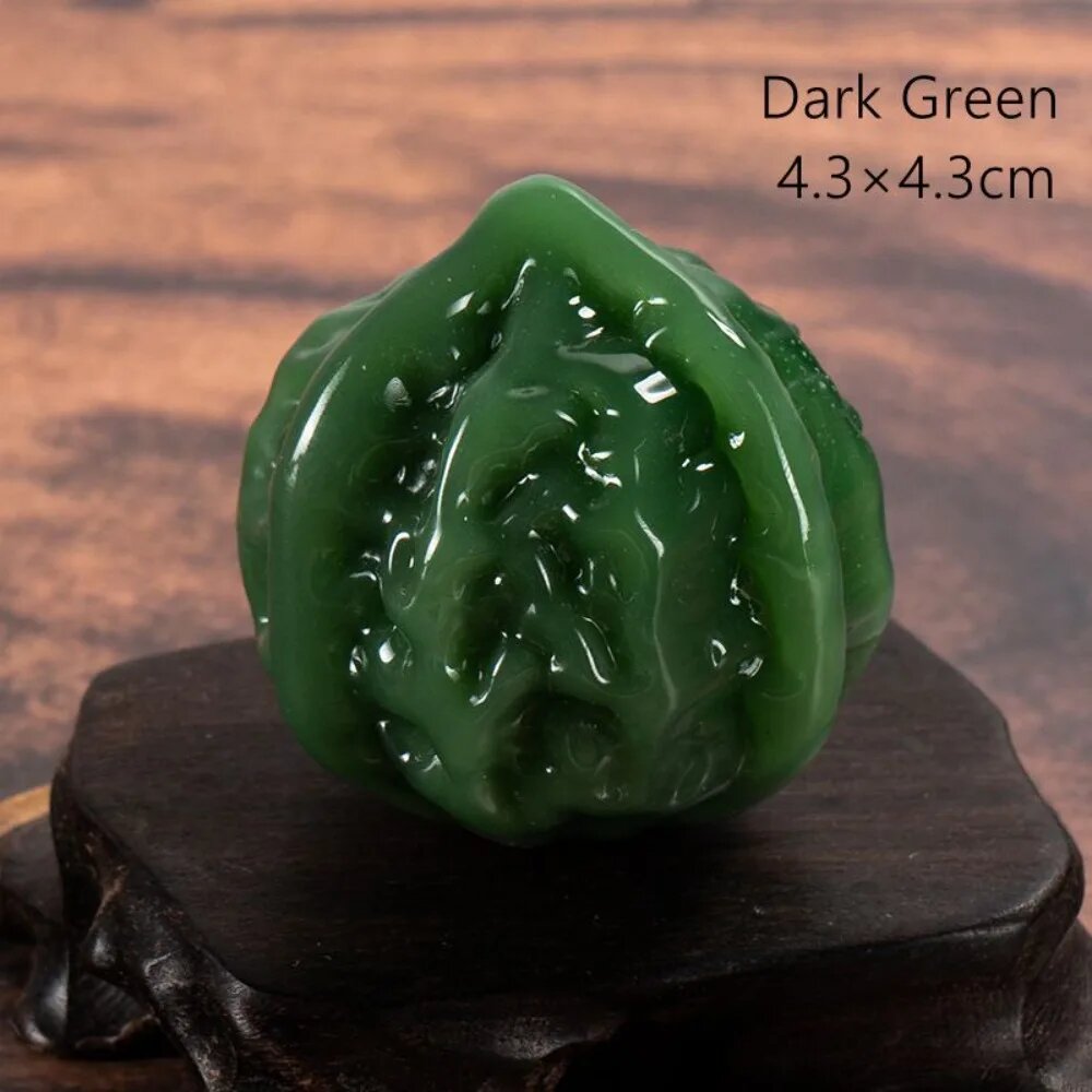 Каменные массажные шары нефрит 1 шт. Dark Green L