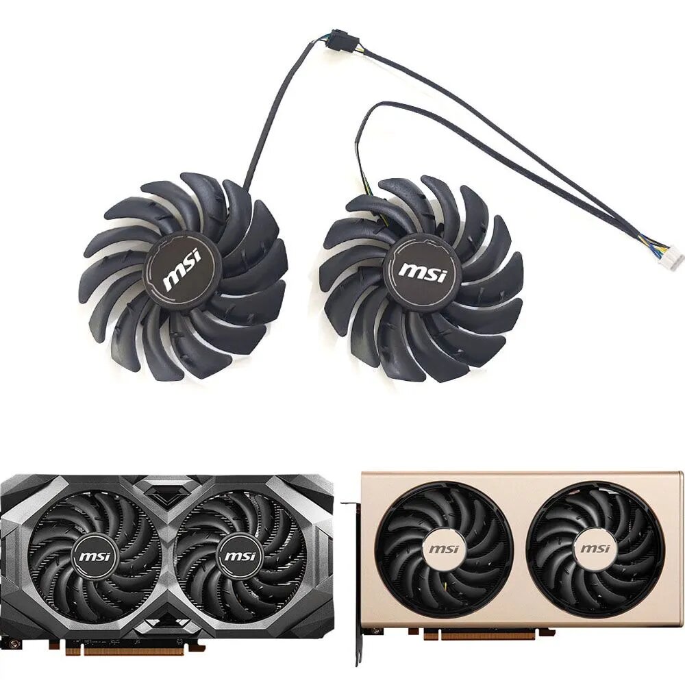 87MM PLD09210S12HH 4Pin Вентилятор охлаждения графической карты, Для MSI RADEON RX 5600XT, 5700, 5700 XT MECH OC