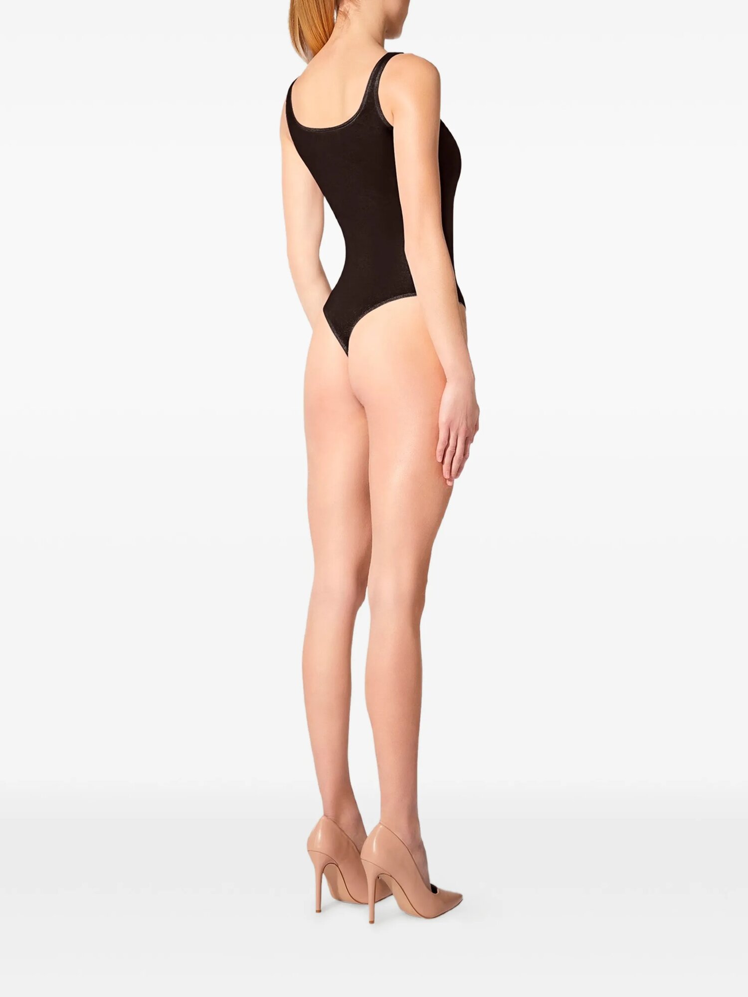 Боди бельевое Wolford Jamaika, размер 40, коричневый — фото 1