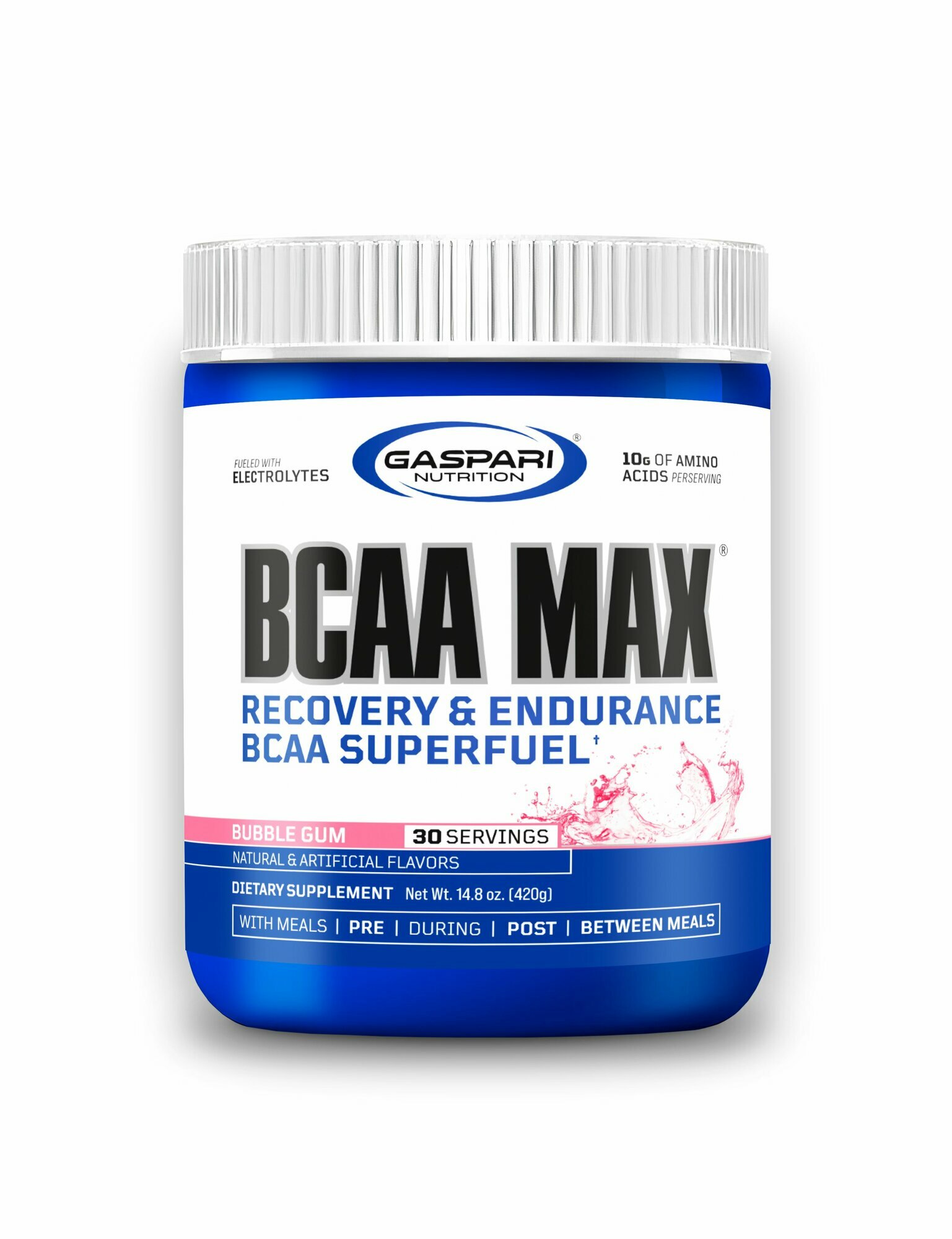 Аминокислоты BCAA Gaspari Nutrition BCAA MAX бабл гам, 420 г, 30 порций