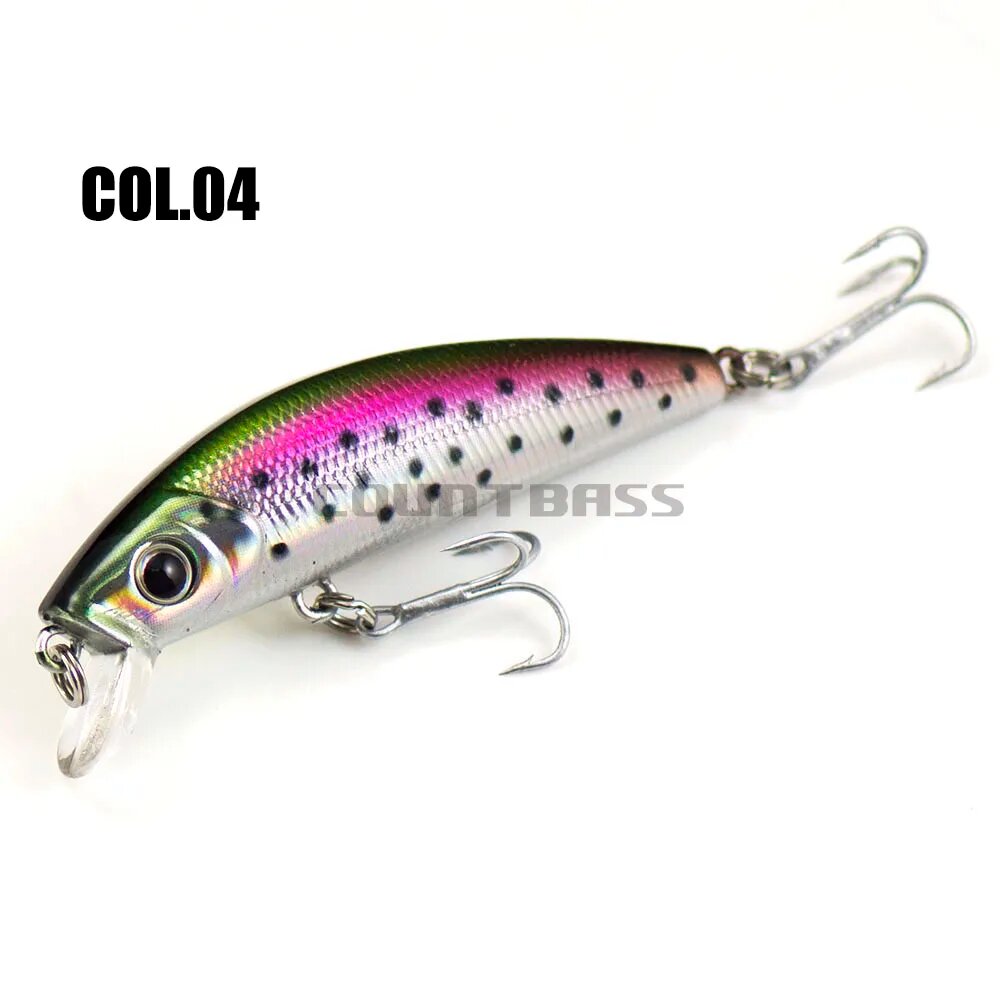 Countbass жесткая приманка Minnow 65 мм 8 г Розовый, 04