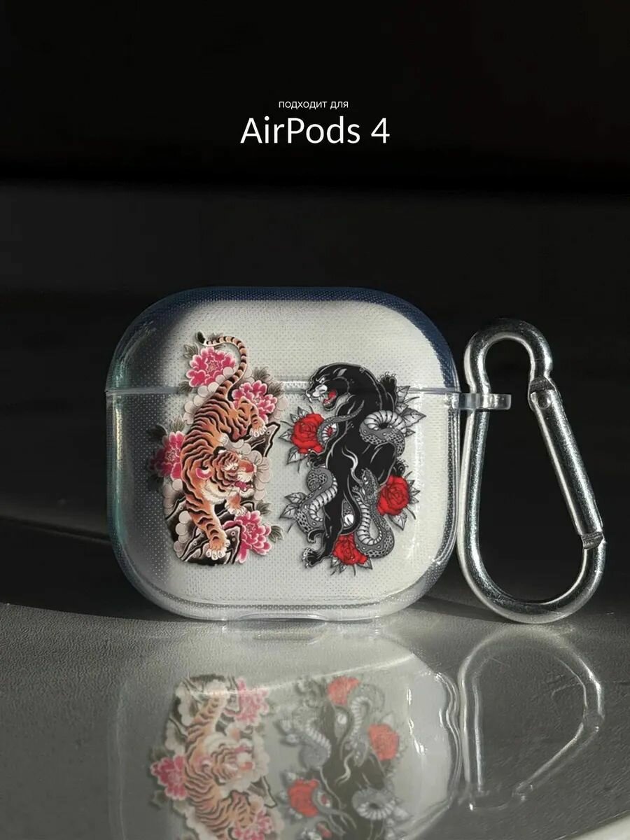 Чехол на AirPods 4 череп