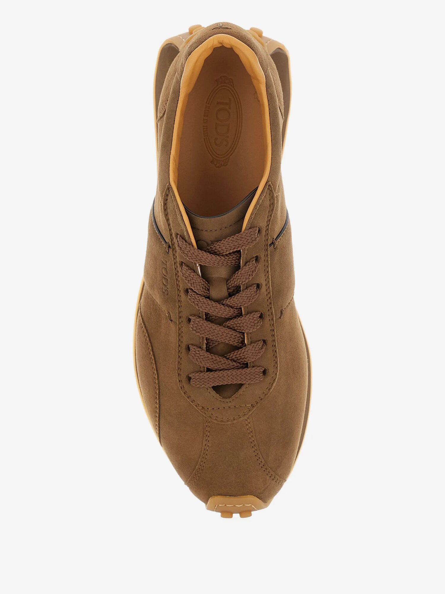 Кроссовки Tod's Vintage, размер 37.5, коричневый/серый/оранжевый — фото 1