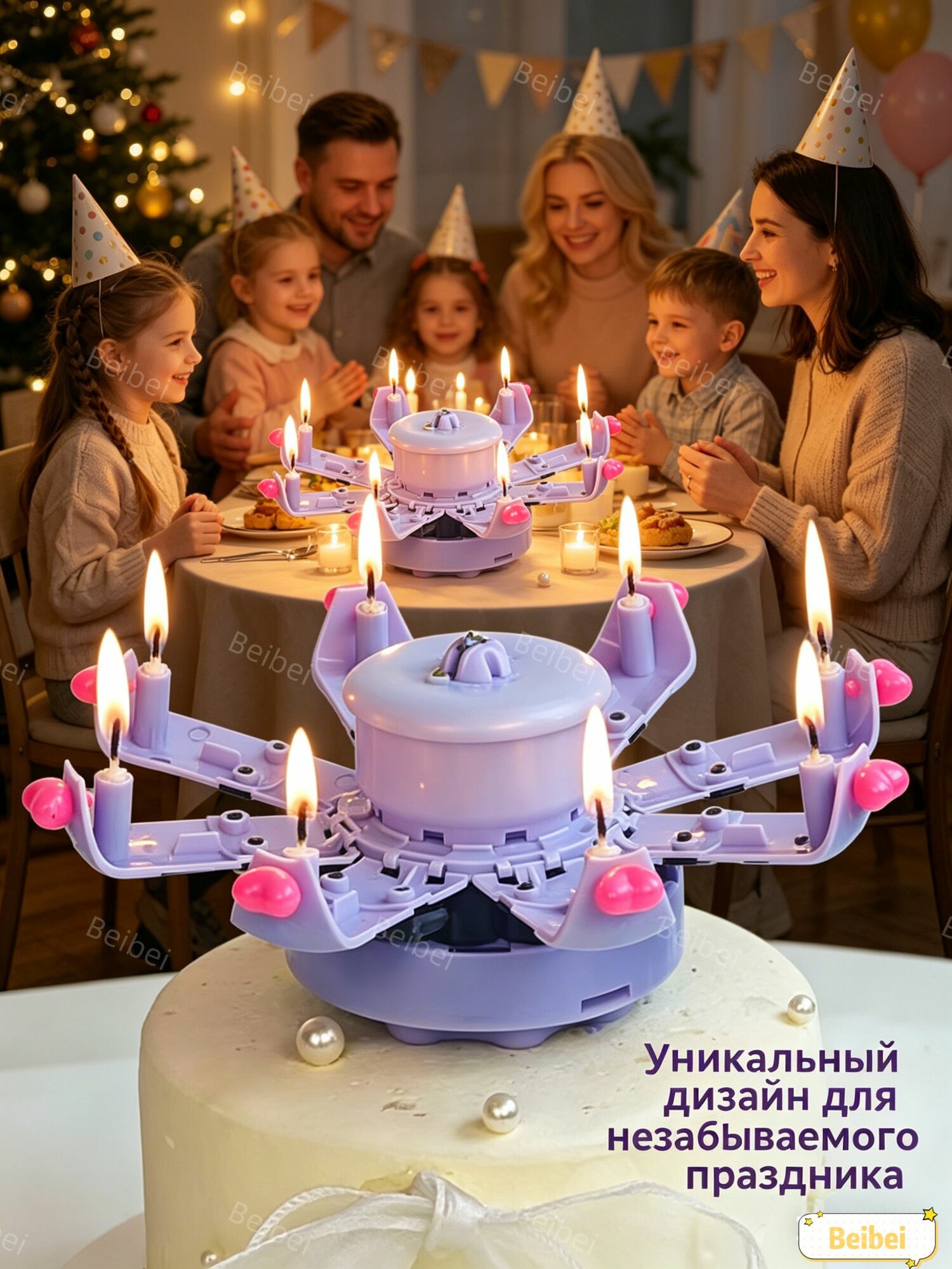 Свечи для торта "Куроми", 20 см х 15 см, 1 шт
