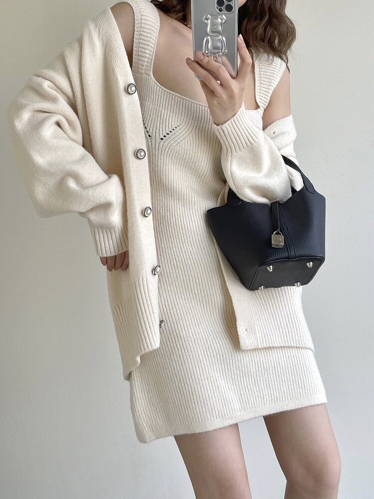 Комплект одежды , размер 42-46, beige — фото 1
