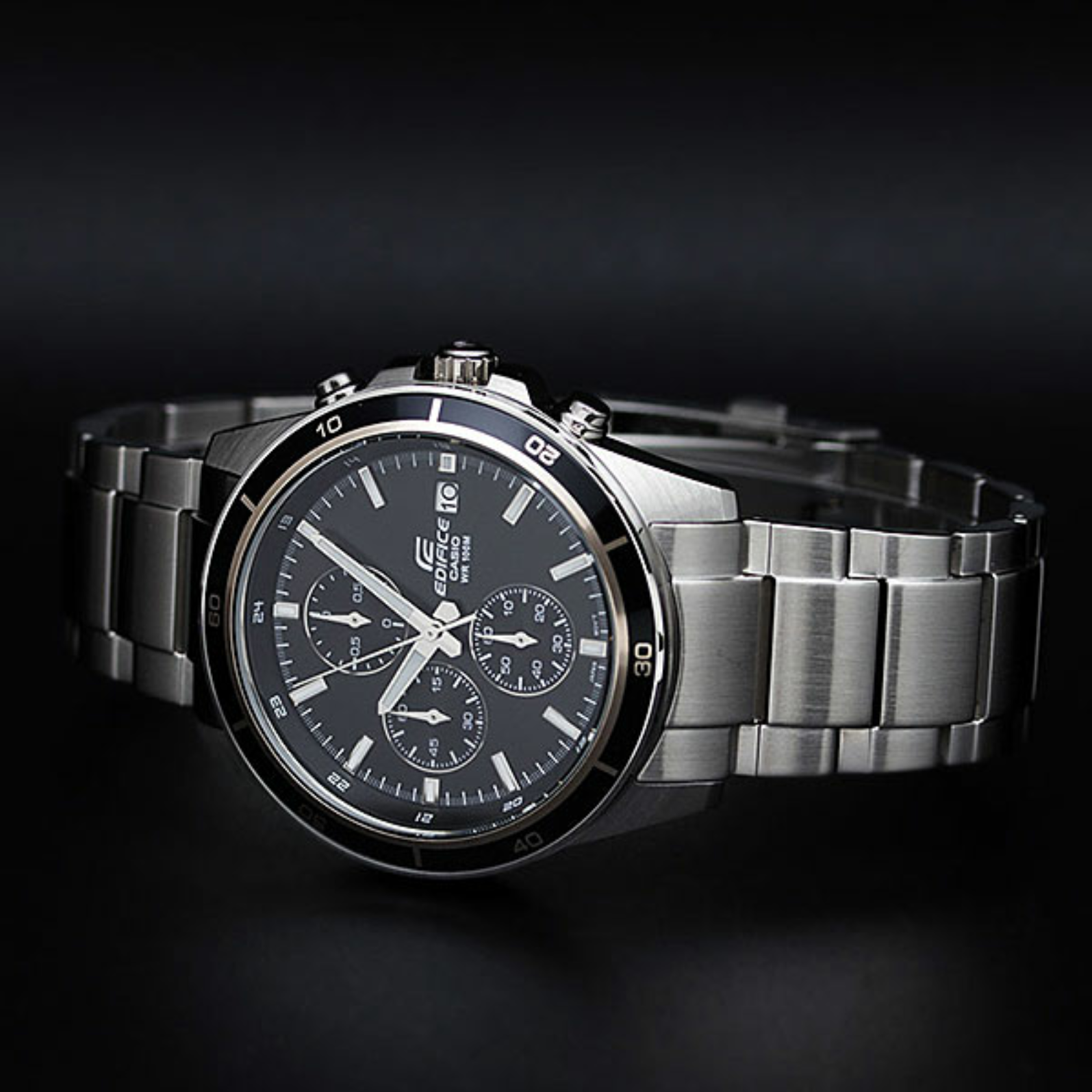 Наручные часы CASIO, черный, серебряный