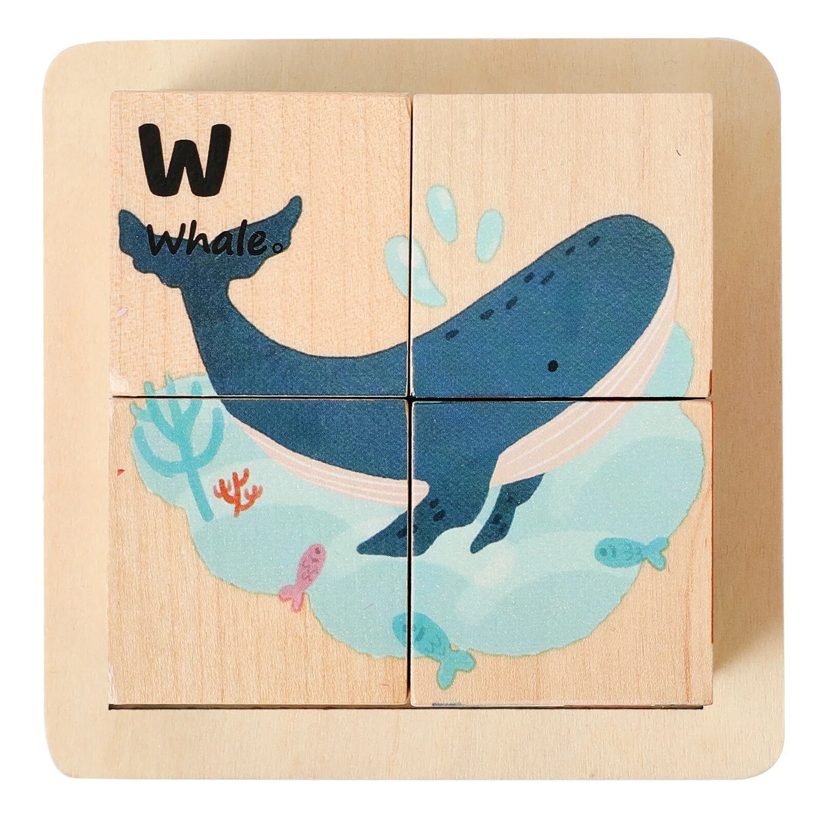Деревянные пазлы 6 в 1 Let's Make для детей Ocean Animal