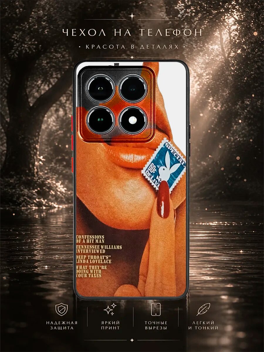 Матовый чехол на Xiaomi 14T Ретро Playboy У2К