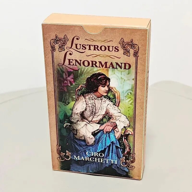 Колода Таро Lustrous Lenormand, 47 карт, Английский язык, Картон, Светло-коричневый/Коричневый — фото 1