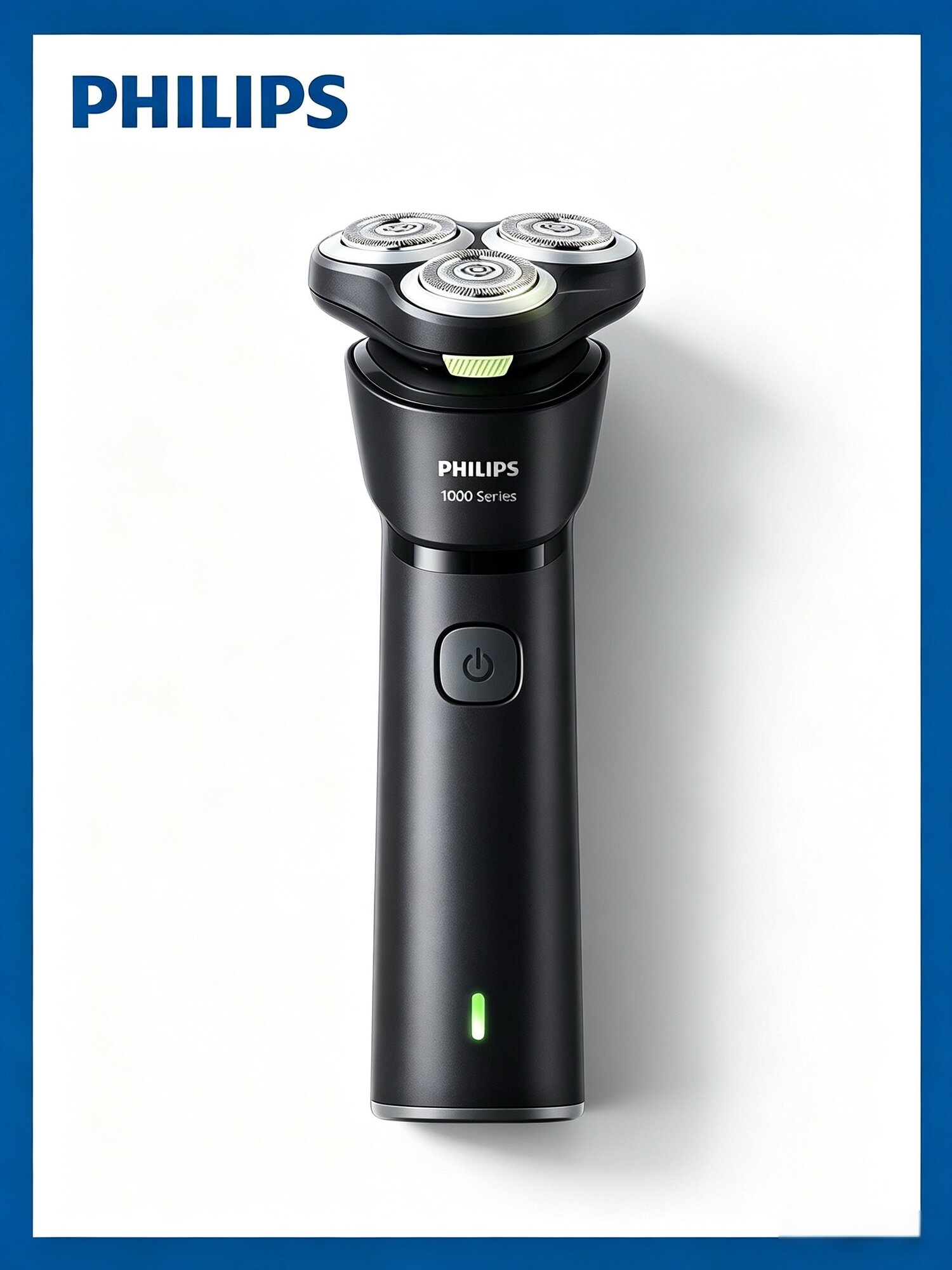 Philips Электробритва S1883 Series 1 Мужская бритва 3D плавающая головка и система быстрой стрижки, черный матовый