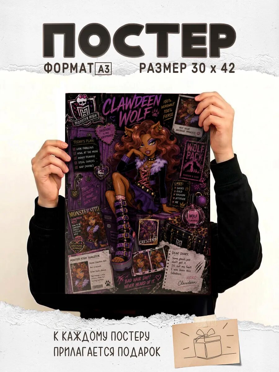 Постер на стену Monster High