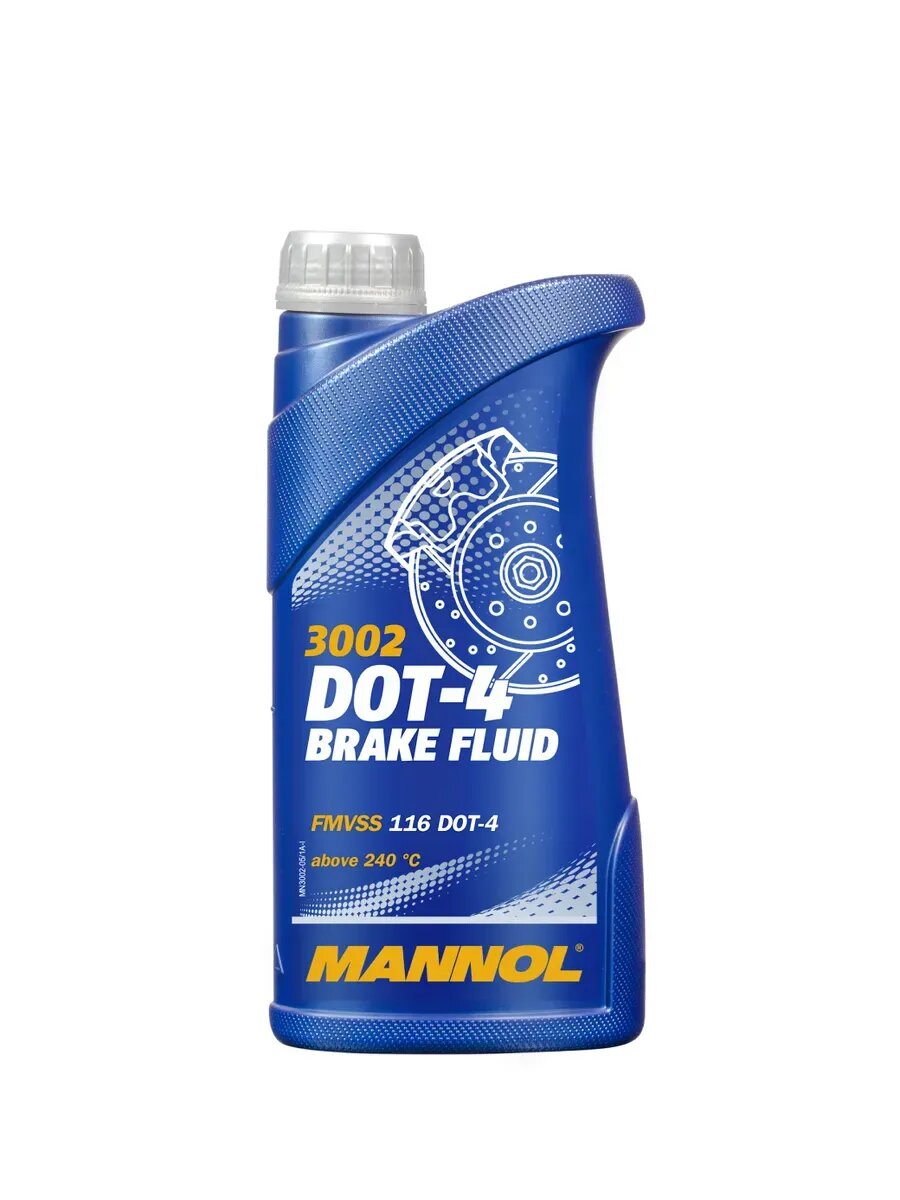Тормозная жидкость Mannol 3002 DOT-4 Brake fluid 910 гр.