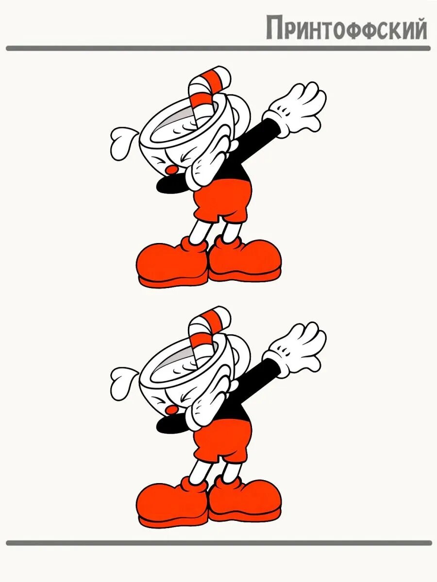 Термонаклейка Cuphead