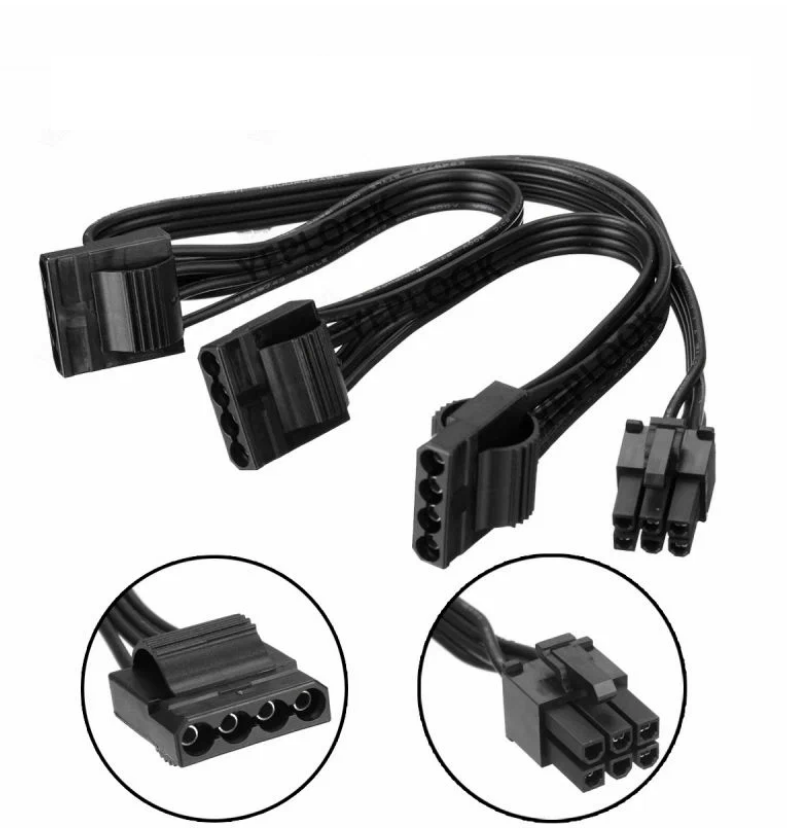 Модульный кабель Seasonic для FOCUS/KM3/M12II Evo/SnowSilent/X Series Power GPU PCIe 8Pin 6+2P CPU 4+4Pin SATA Molex 24Pin