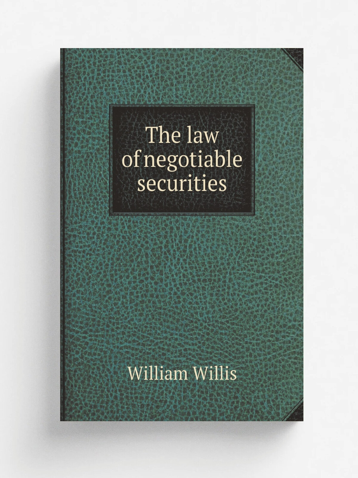 The law of negotiable securities