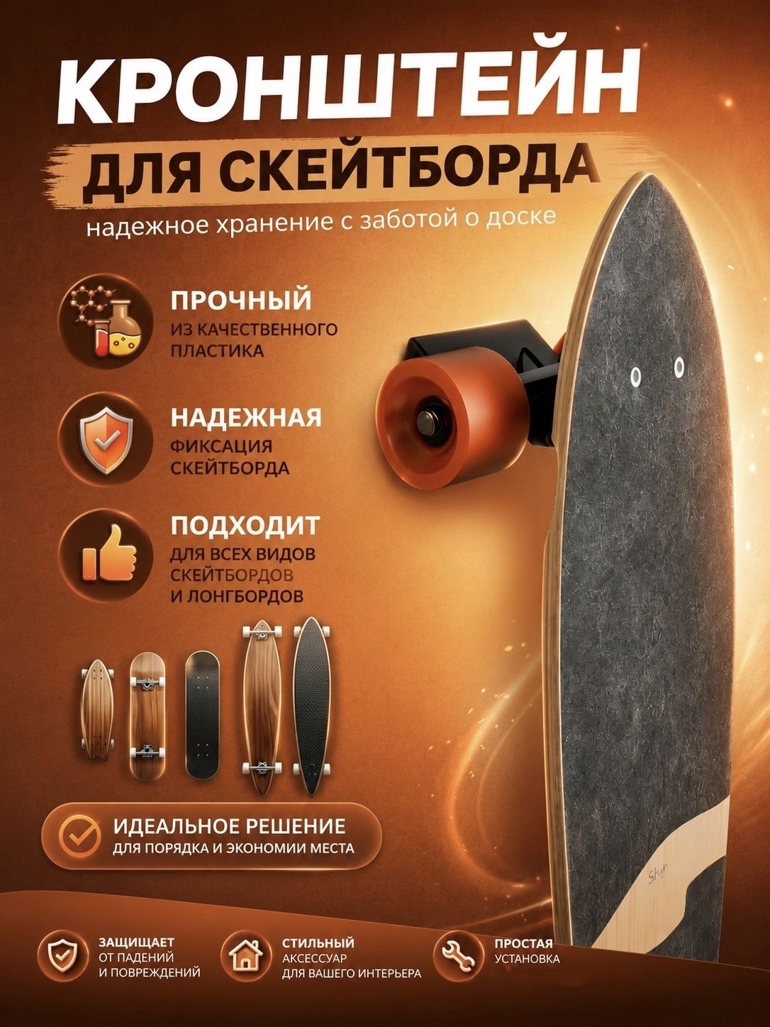 Кронштейн для скейборда