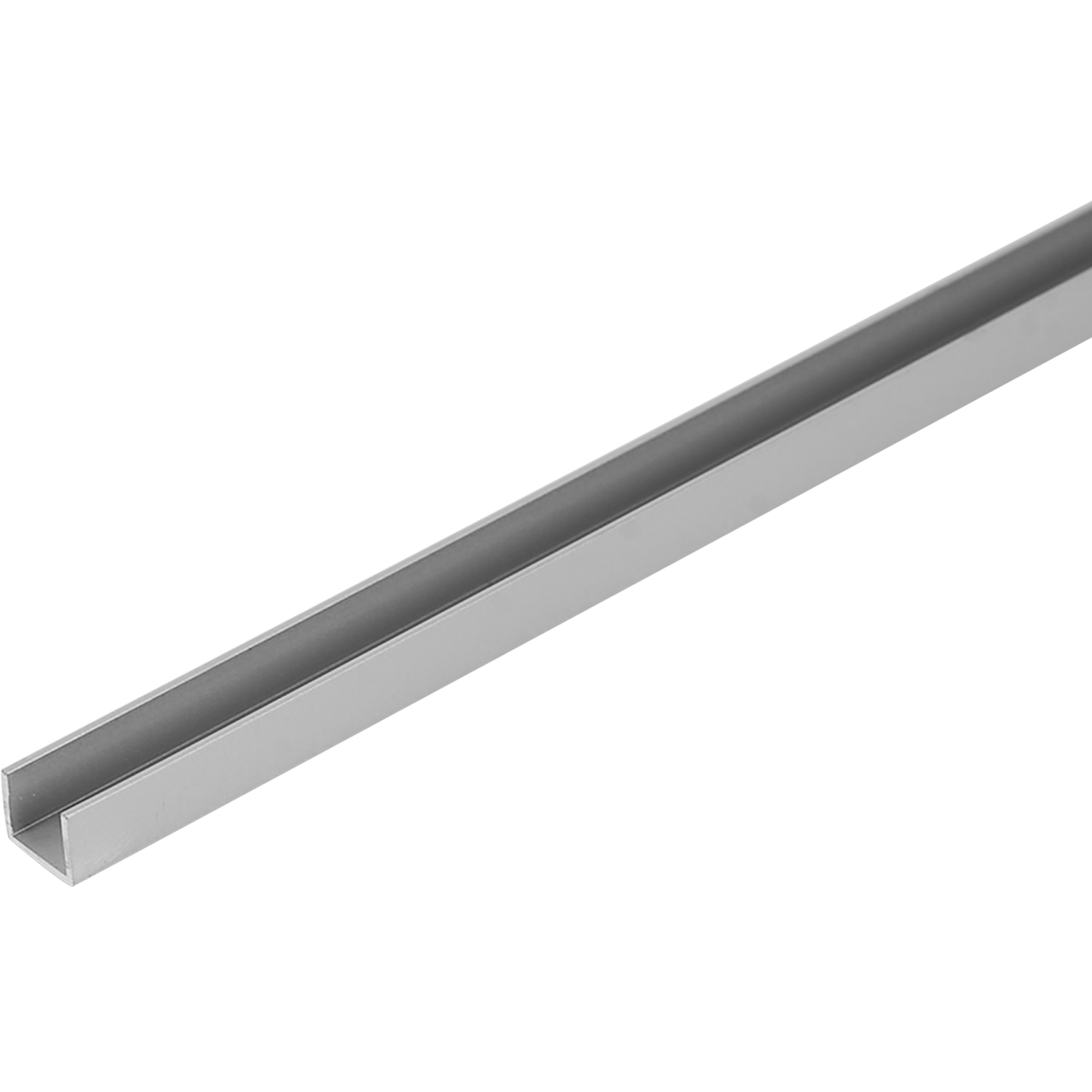 Планка торцевая П-образная 60x0.5 см для стеновой панели 4 мм цвет черный - 2 шт.