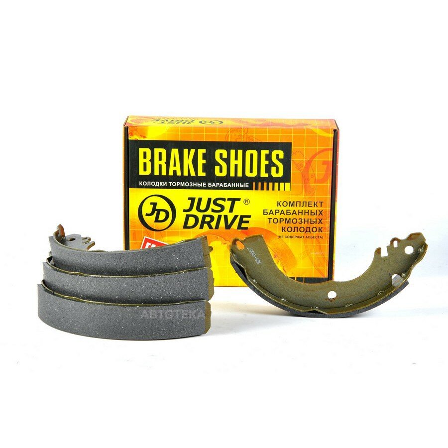 Колодки тормозные барабанные K1267 JUST DRIVE JBS0067 NI Tiida (C11) 04-, AD/Wingroad (Y12) 05-, Bluebird Sylphy (G11) 05-; MI Colt (Z21A, Z23_) 05-, i (HA1W) 06-;