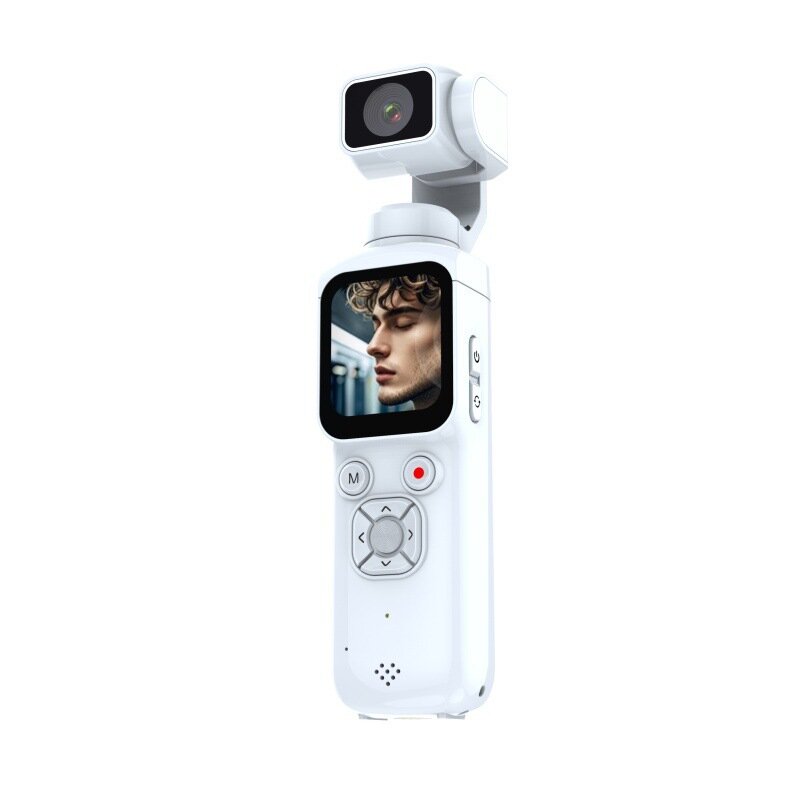 HJD05 ручной гимбал для смартфона 4K HD стабилизация, компактный с WIFI, белый (базовая комплектация без карты памяти)